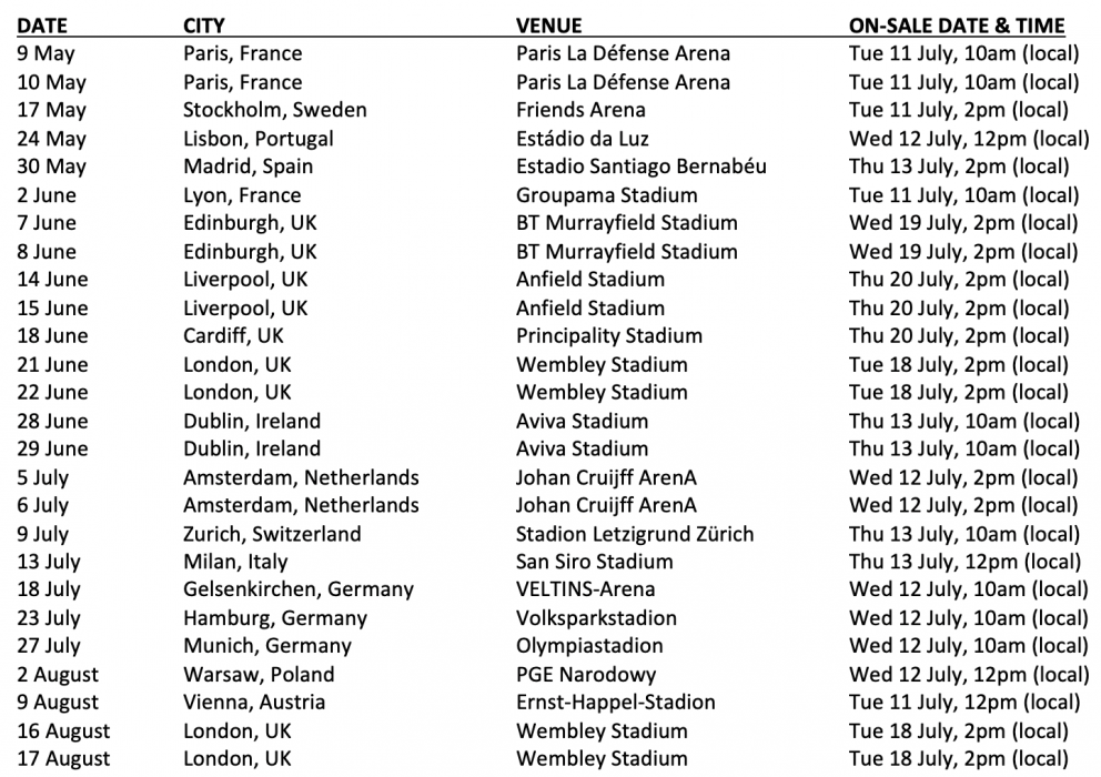 Taylor Swift | The Eras Tour dates announced - LAST TOUR