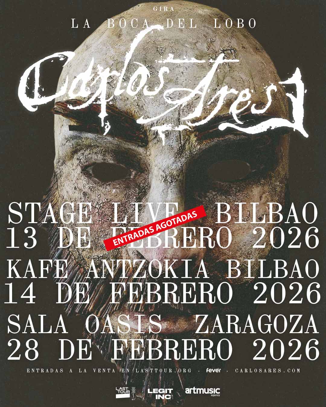 Carlos Ares anuncia nueva fecha en Bilbao para el 14 de febrero - LAST TOUR